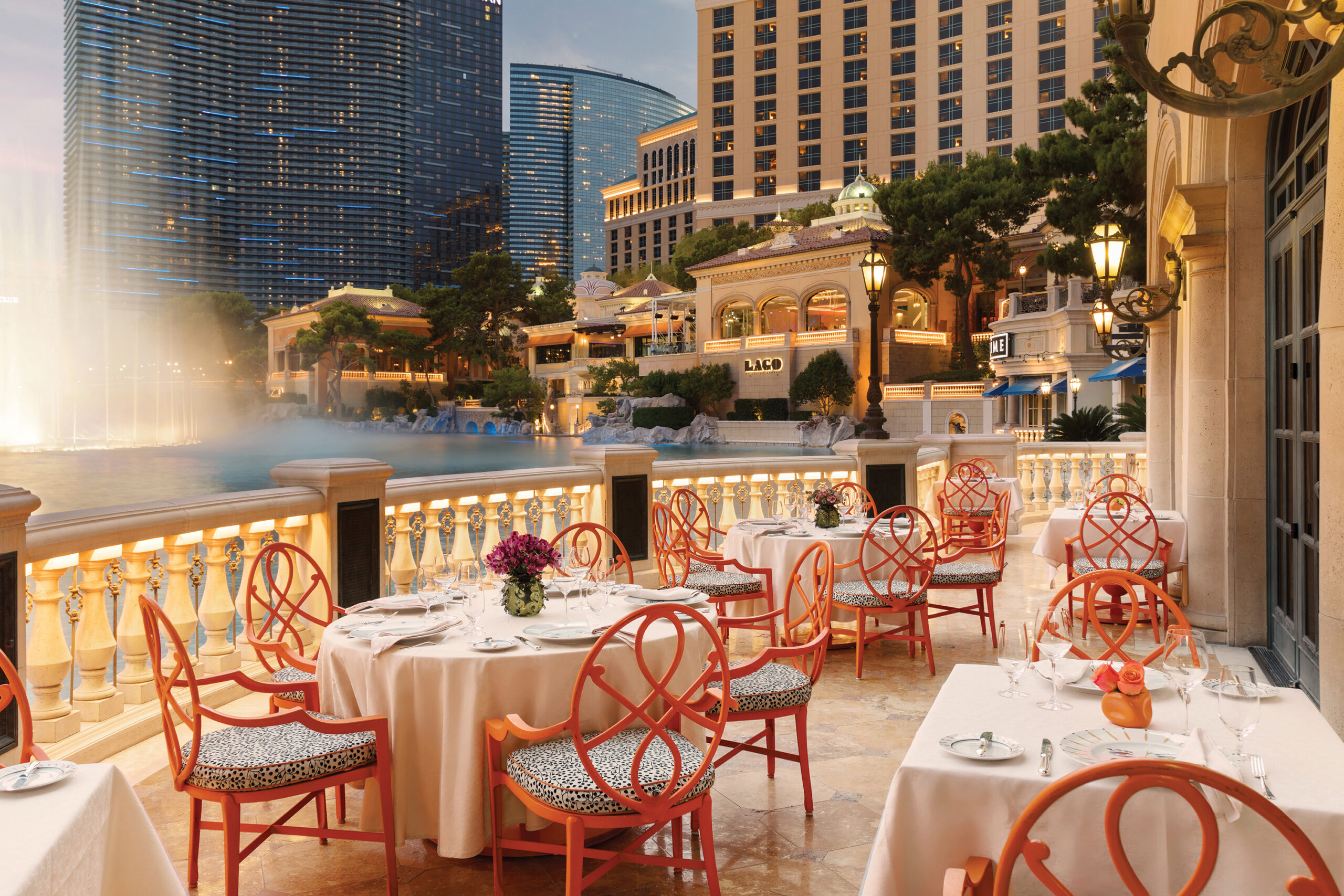 Restaurants With a View of the Bellagio Fountains